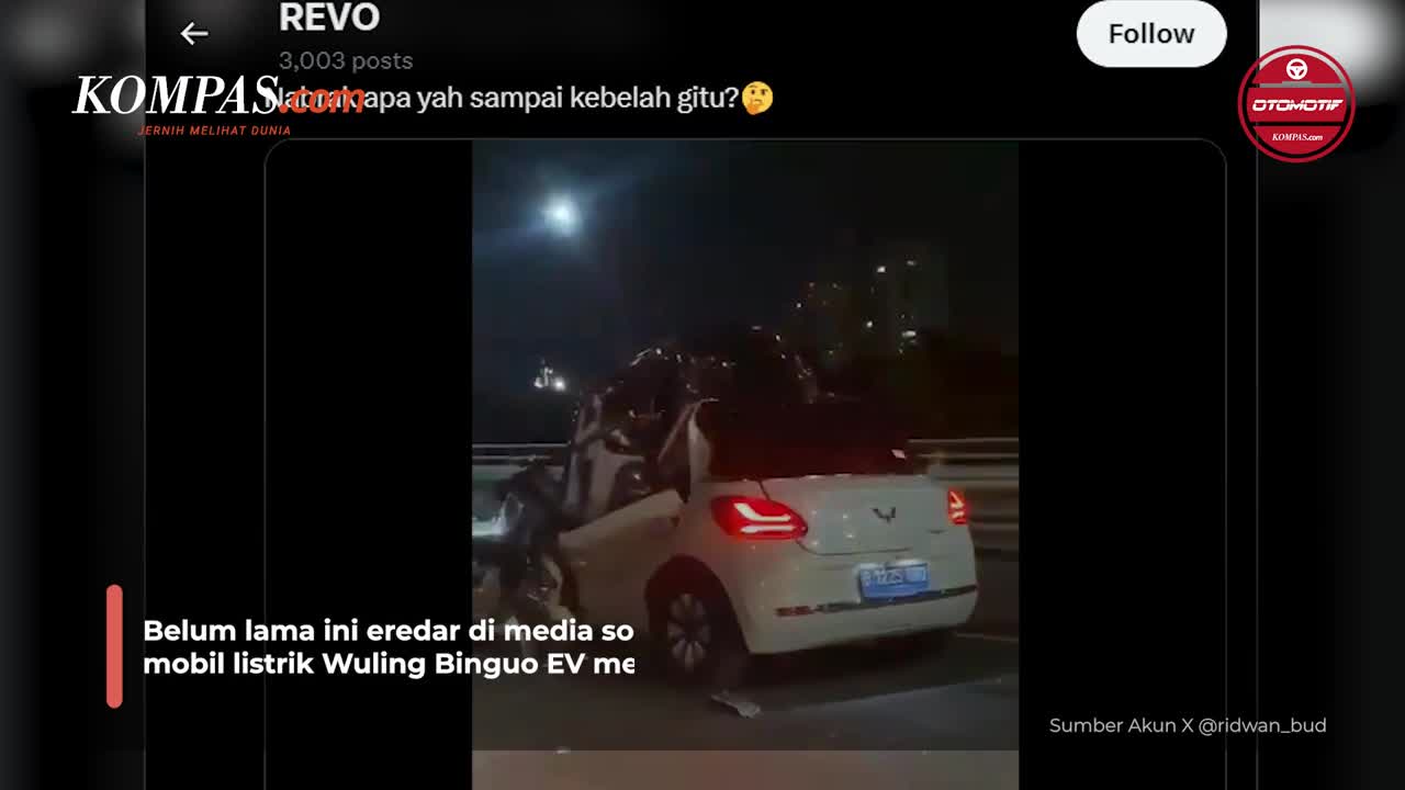 Berita Harian Kecelakaan Mobil Listrik Wuling Terbaru Hari Ini - Kompas.com