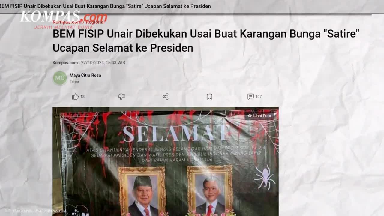 Berita Terkini Harian Karangan Bunga Satire Unair Terbaru Hari Ini ...