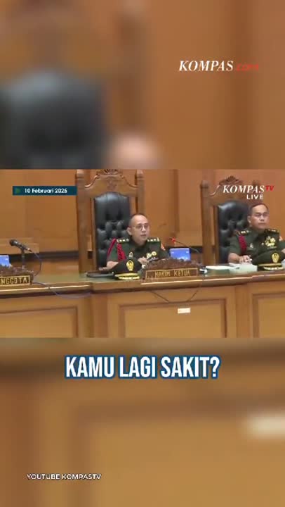 Video: Gara-gara Tak Cukur Kumis, Anggota TNI AL Terdakwa Penembakan Bos Rental Ditegur Hakim