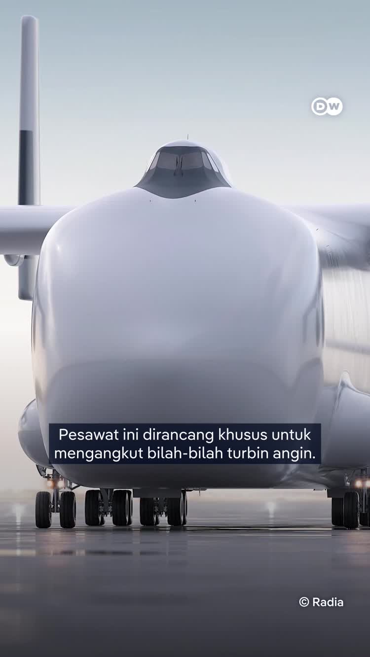 Pakai Pesawat Raksasa Buat Angkut Turbin Angin?