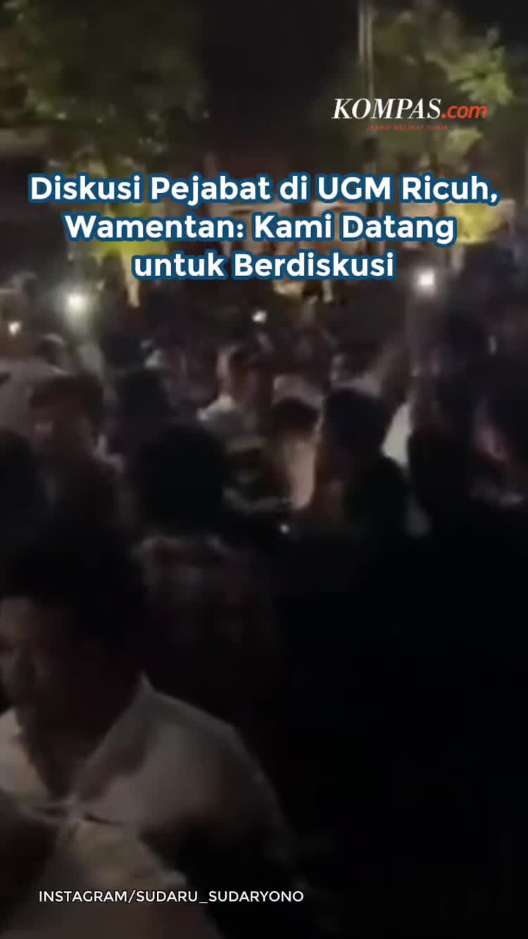 Video: Diskusi Pejabat di UGM Ricuh, Wamentan: Kami Datang untuk Berdiskusi