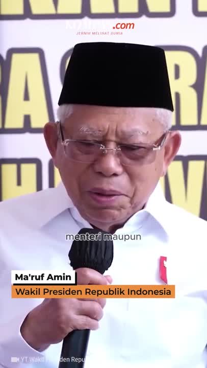 Video: Pesan Wapres Ma'ruf Amin untuk Menteri dan Wakil Menteri yang Dilantik Jokowi Hari Ini